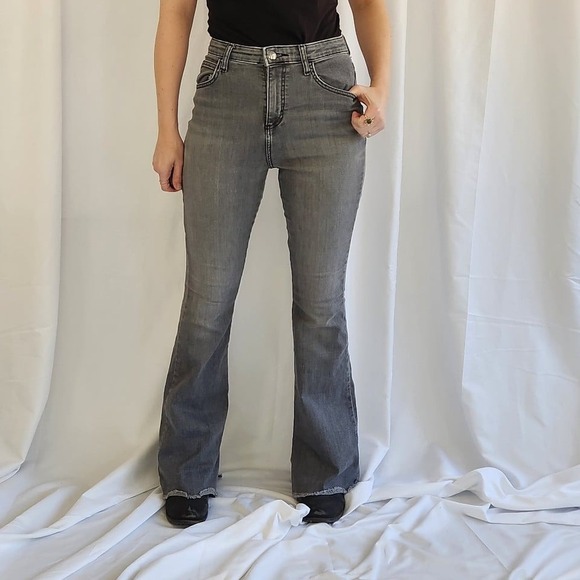 Lee | Jeans | Retro Lee Gray High Rise Flare Jeans | Poshmark